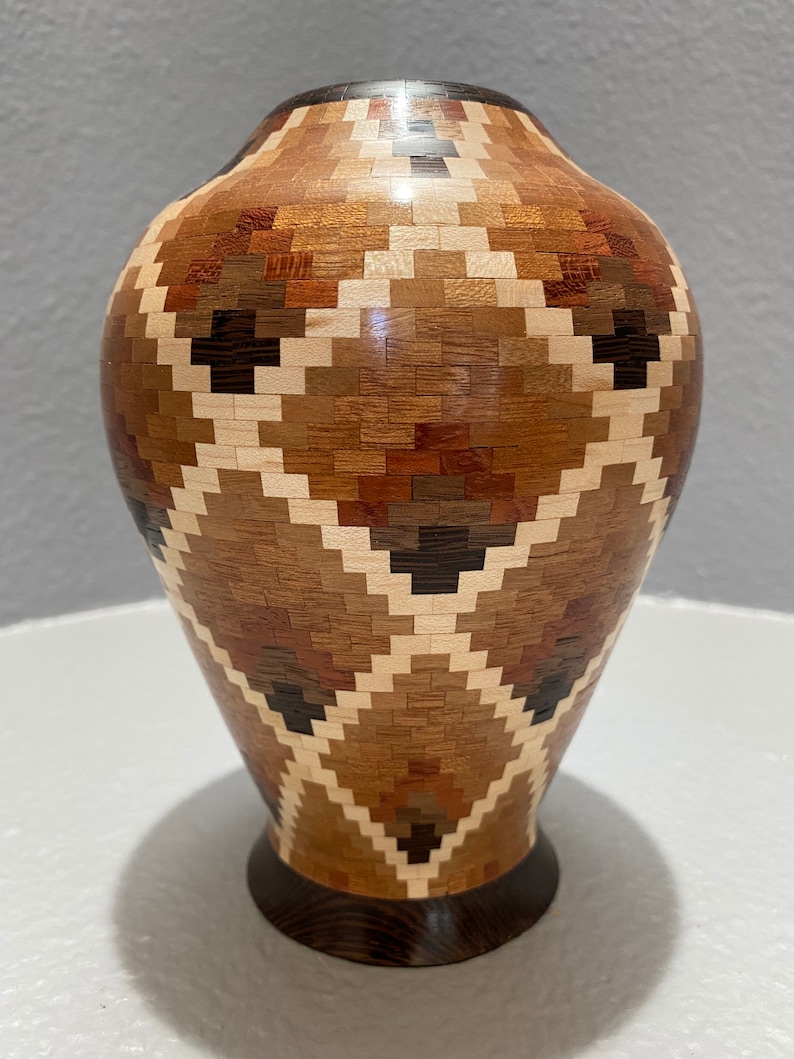 Segmented Wood Vase - Etsy