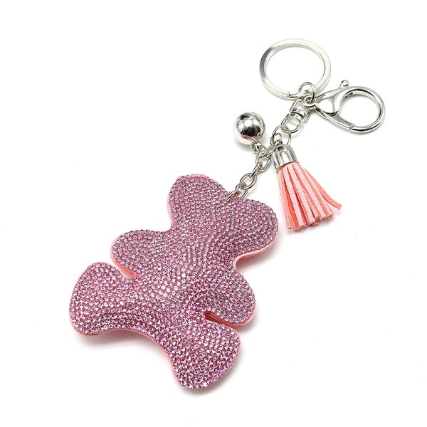 Teddy Bear Key Chain - Etsy