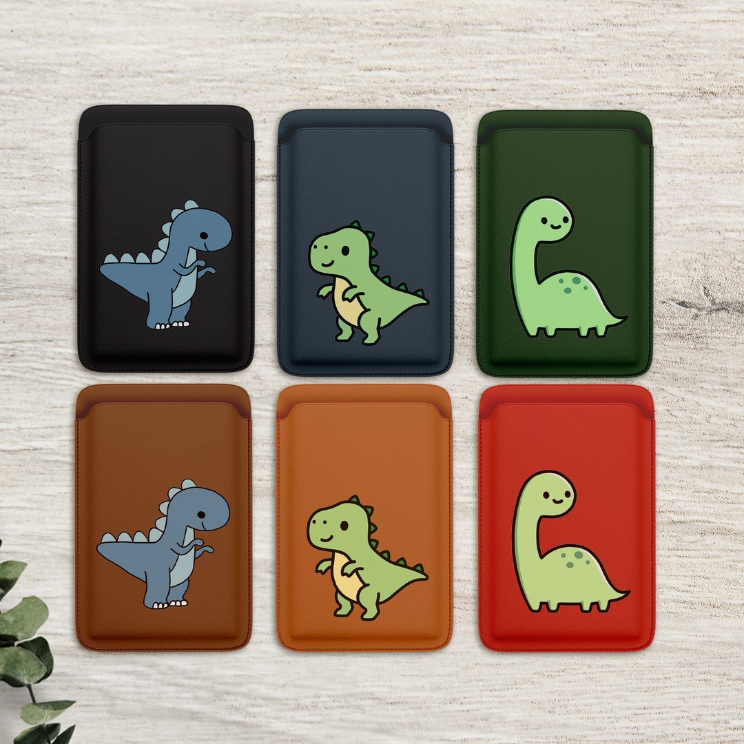 Dinosaur Magnetic Wallet, Dino Card Holder Case for iPhone 17, iPhone ...