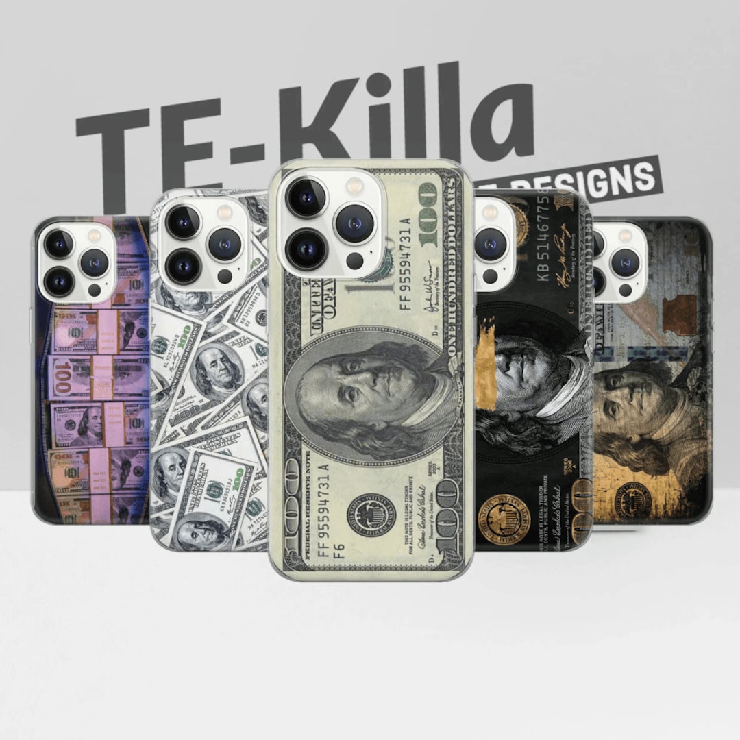 New Paper Money Phone Case Dollar Bill Cover for iPhone 15 14 13 12 11 ...