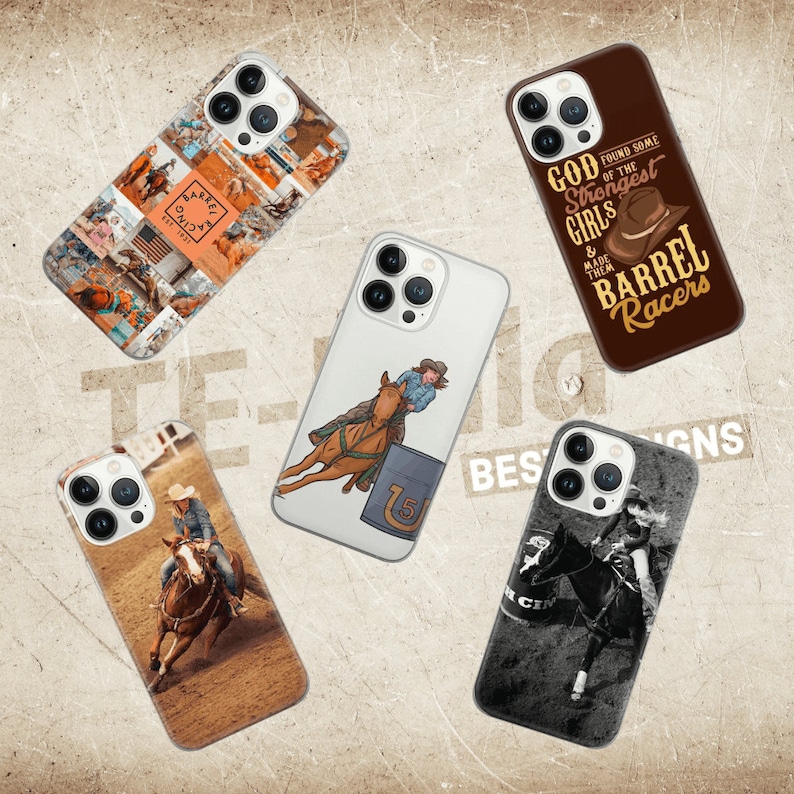 Barrel Racing Phone Case, Bull Riding Cover, Western Design - Etsy