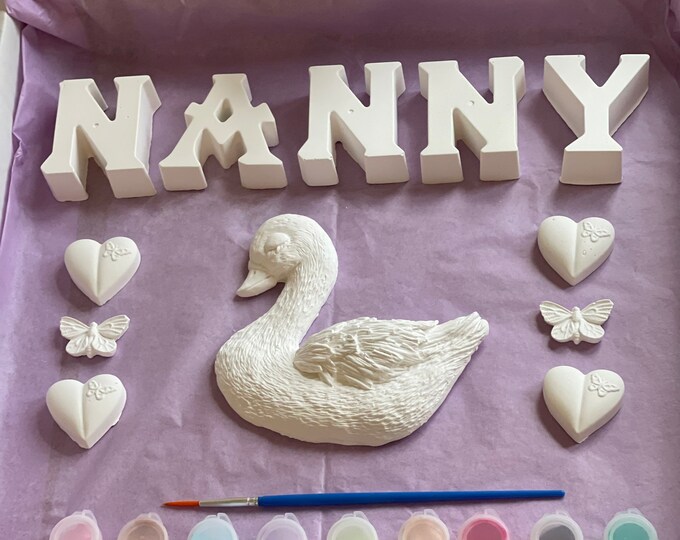 Paint Your Own Name ,nanny , Mummy, Mum , Nan , Nanna, Birthday Gift ...