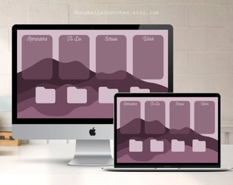 Desktop Computer Wallpaper for Windows and Mac PC Folders - Etsy