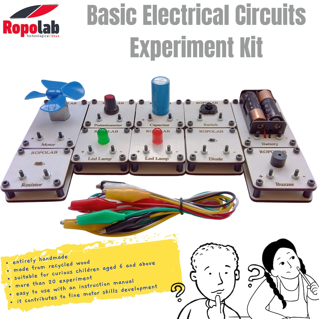 Basic Electrical Circuits Experiment Kit – STEM Learning Toy for Kids ...