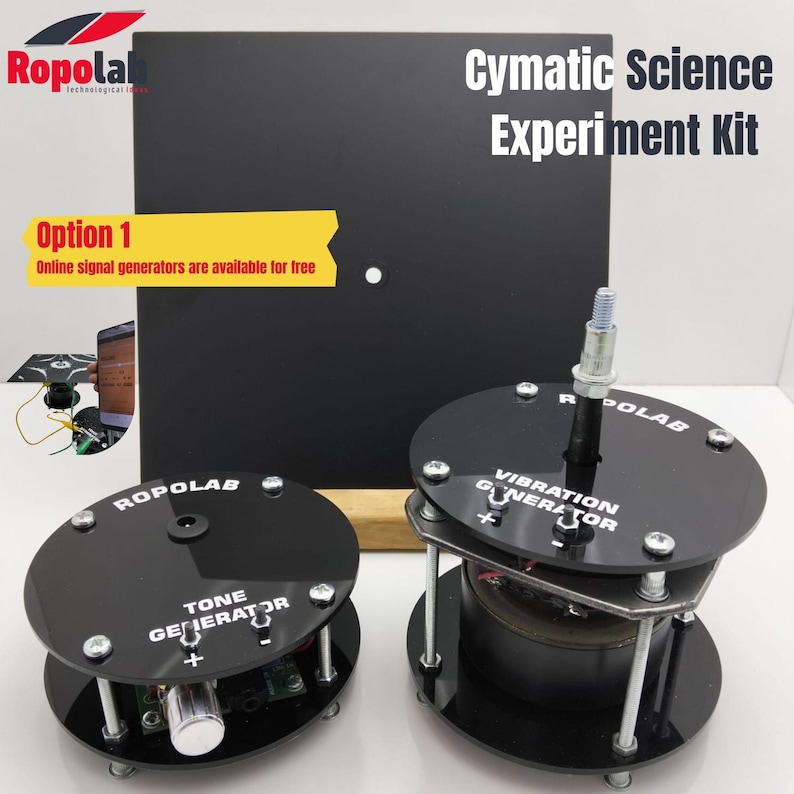 Chladni Plates Kit | Cymatic Science Experiment Kit | Fun Sound ...