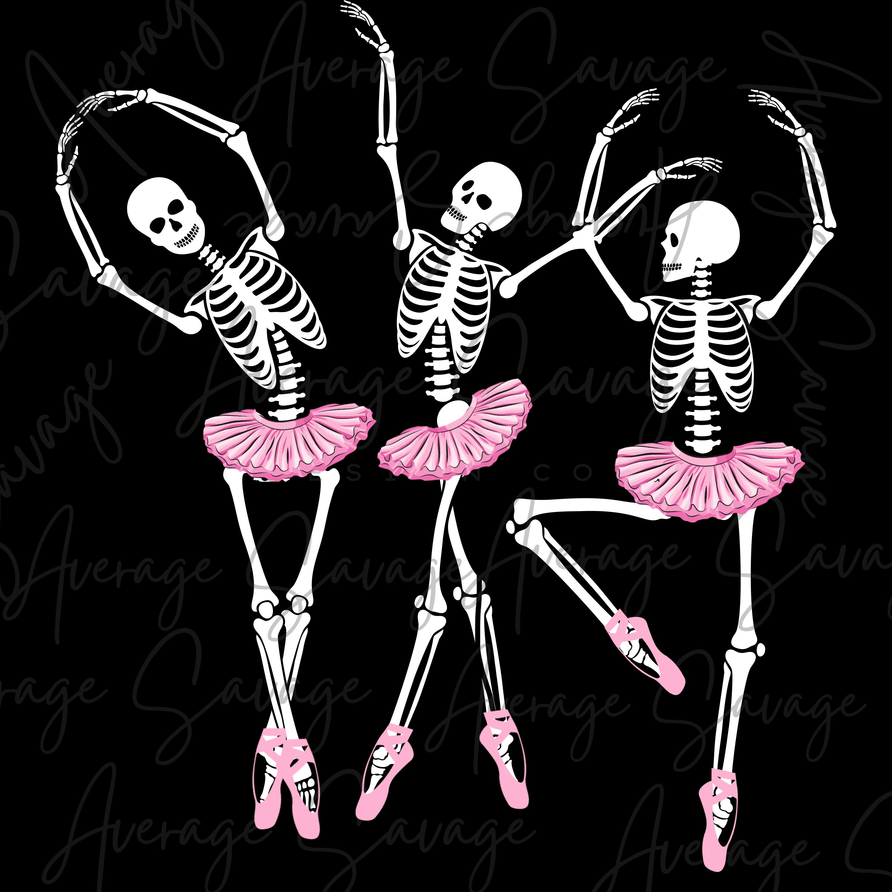 Ballet Skeletons | Dance | Skull | Ballerina | PNG - Etsy