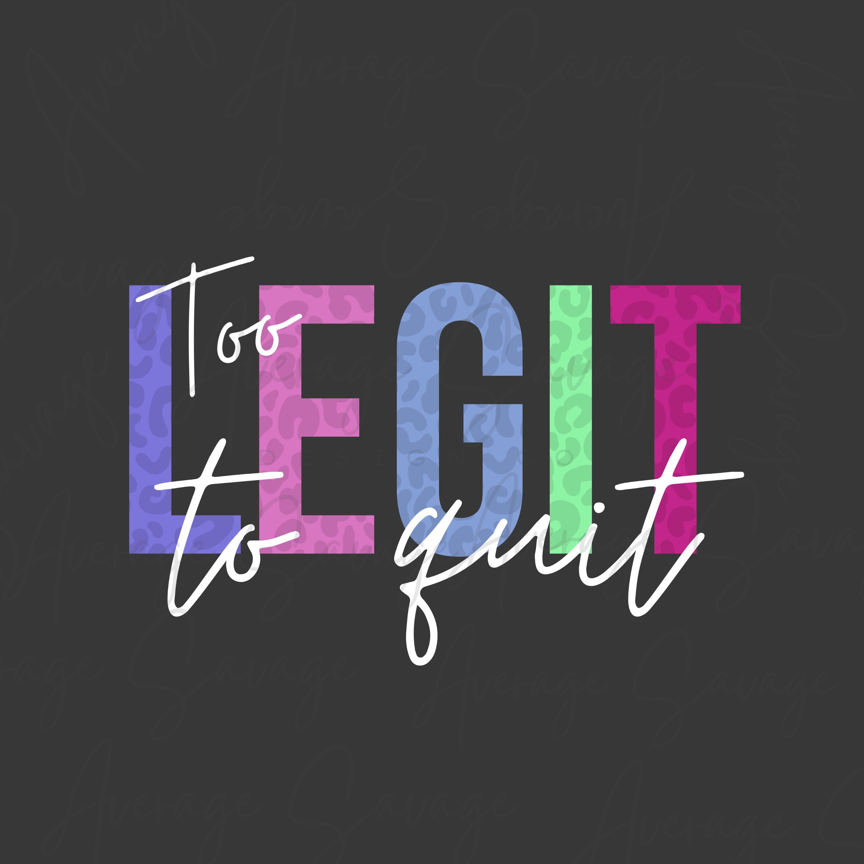 Too Legit | PNG - Etsy
