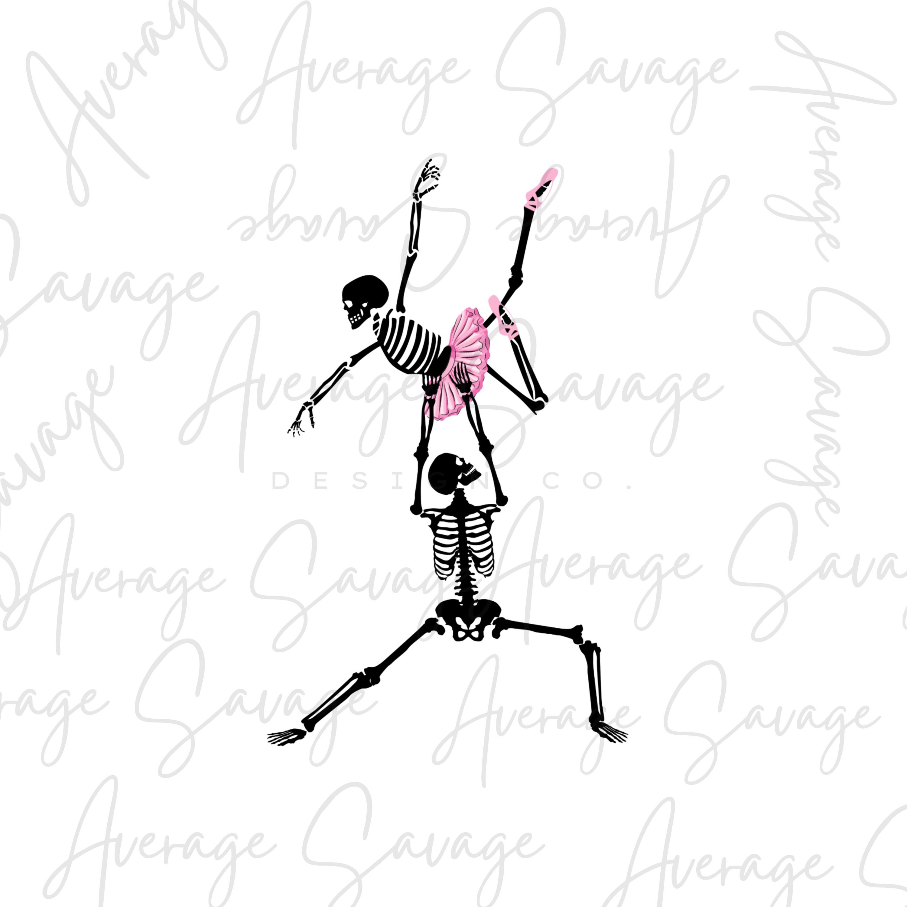 Ballet Skeletons Dance Skull Ballerina - Etsy
