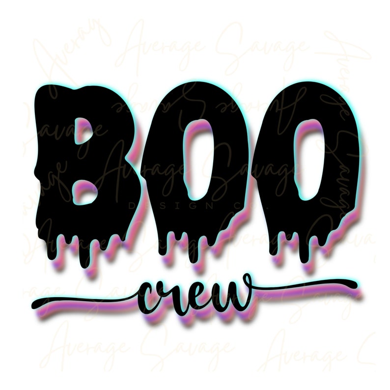 Boo Crew Halloween Digital Art - Etsy