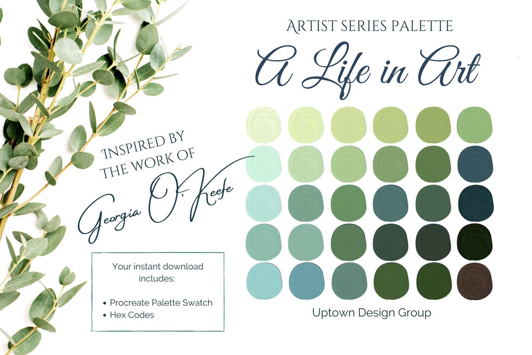 Instant Download Color Palette for Procreate, Illustration and Graphic ...