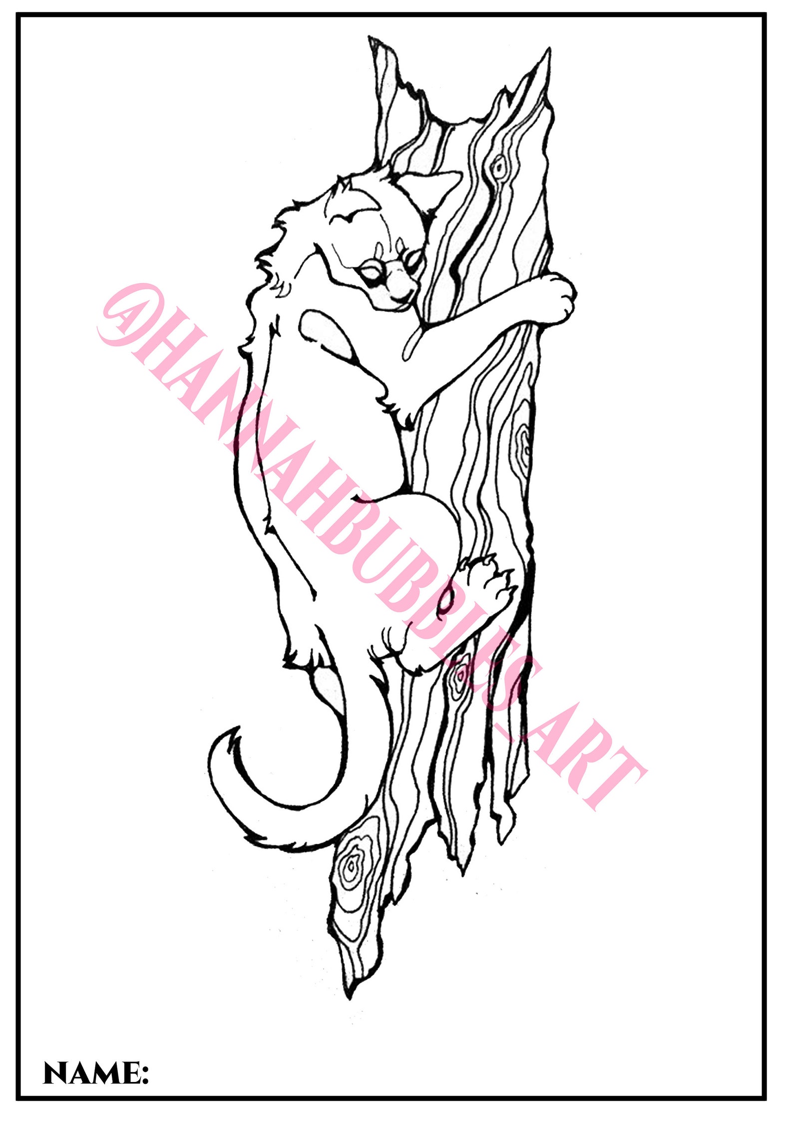 Create Your Own CAT OC | Cat Coloring Page | Roleplay | Kids Colouring ...