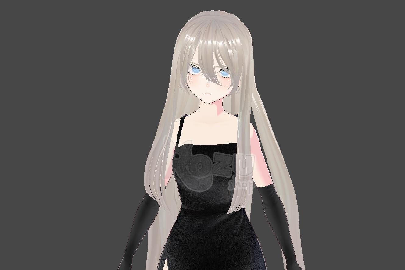 Vroid Model | Saori Adoptable Vtuber Model | Prefabricated Ready to Use ...