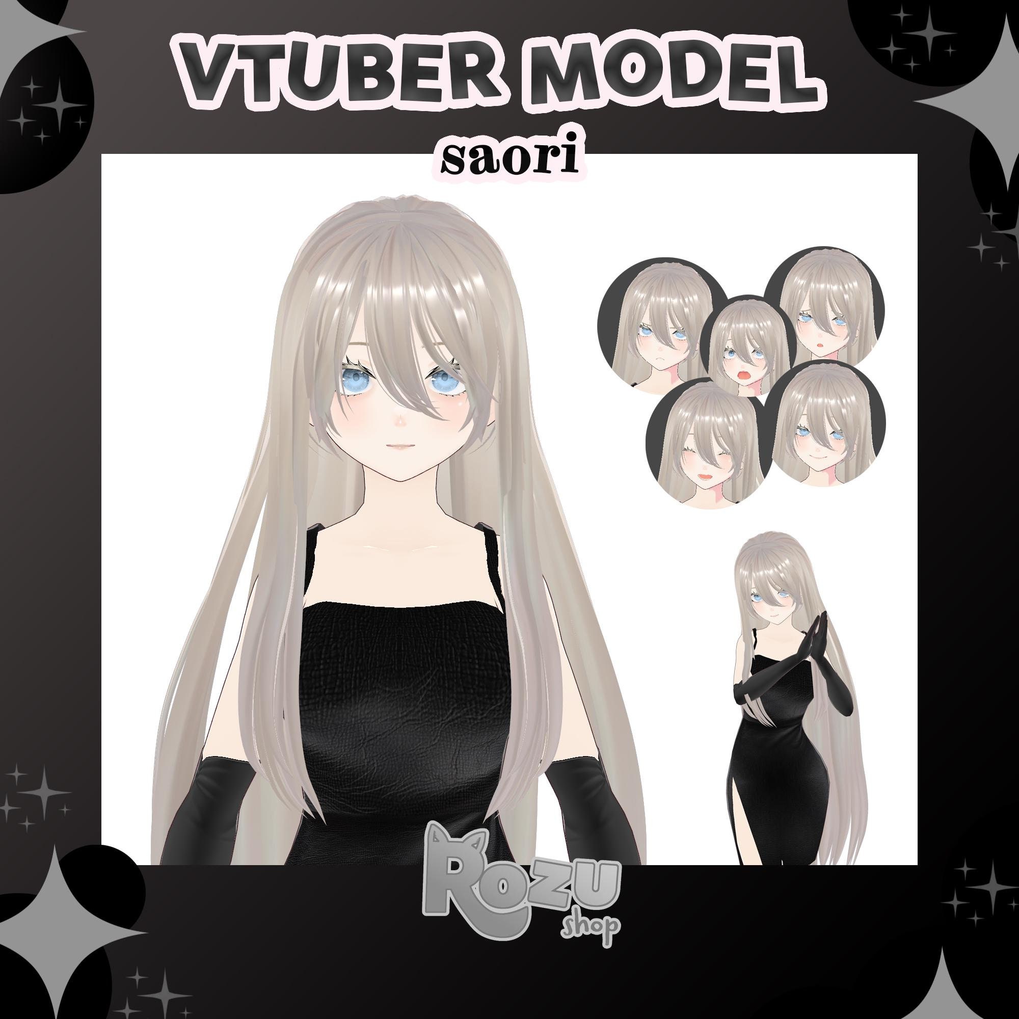 Vroid Model | Saori Adoptable Vtuber Model | Prefabricated Ready to Use ...