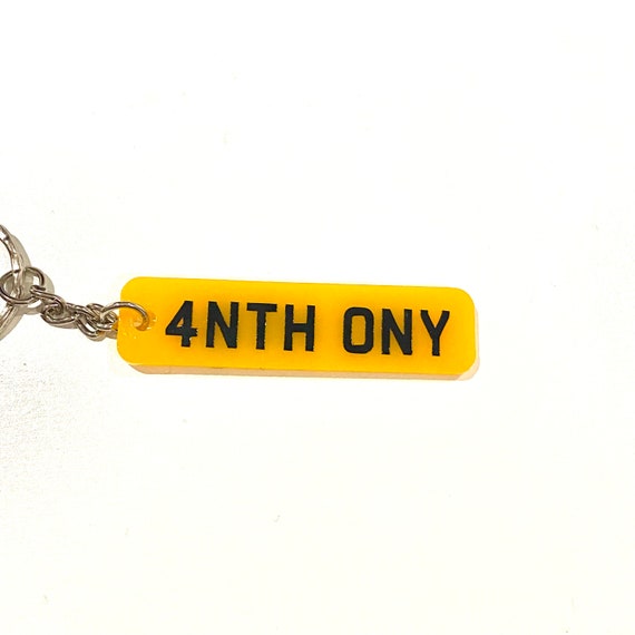Personalised Number Plate/ License Plate Key Ring - Etsy