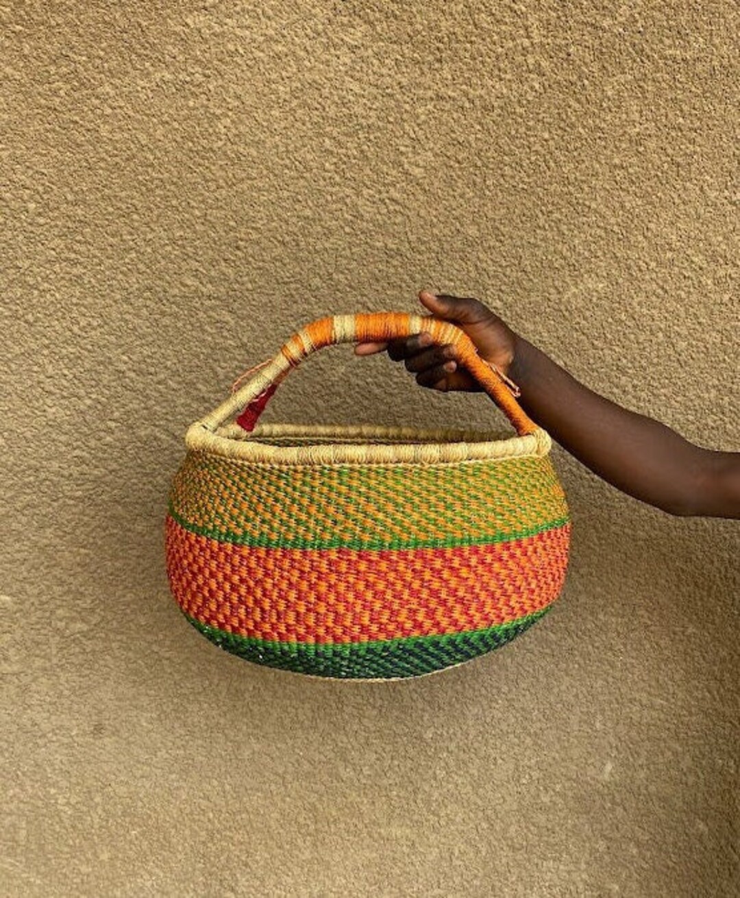 Beautiful Fair-trade Large Bolga Market Bag Shopper Storage - Etsy