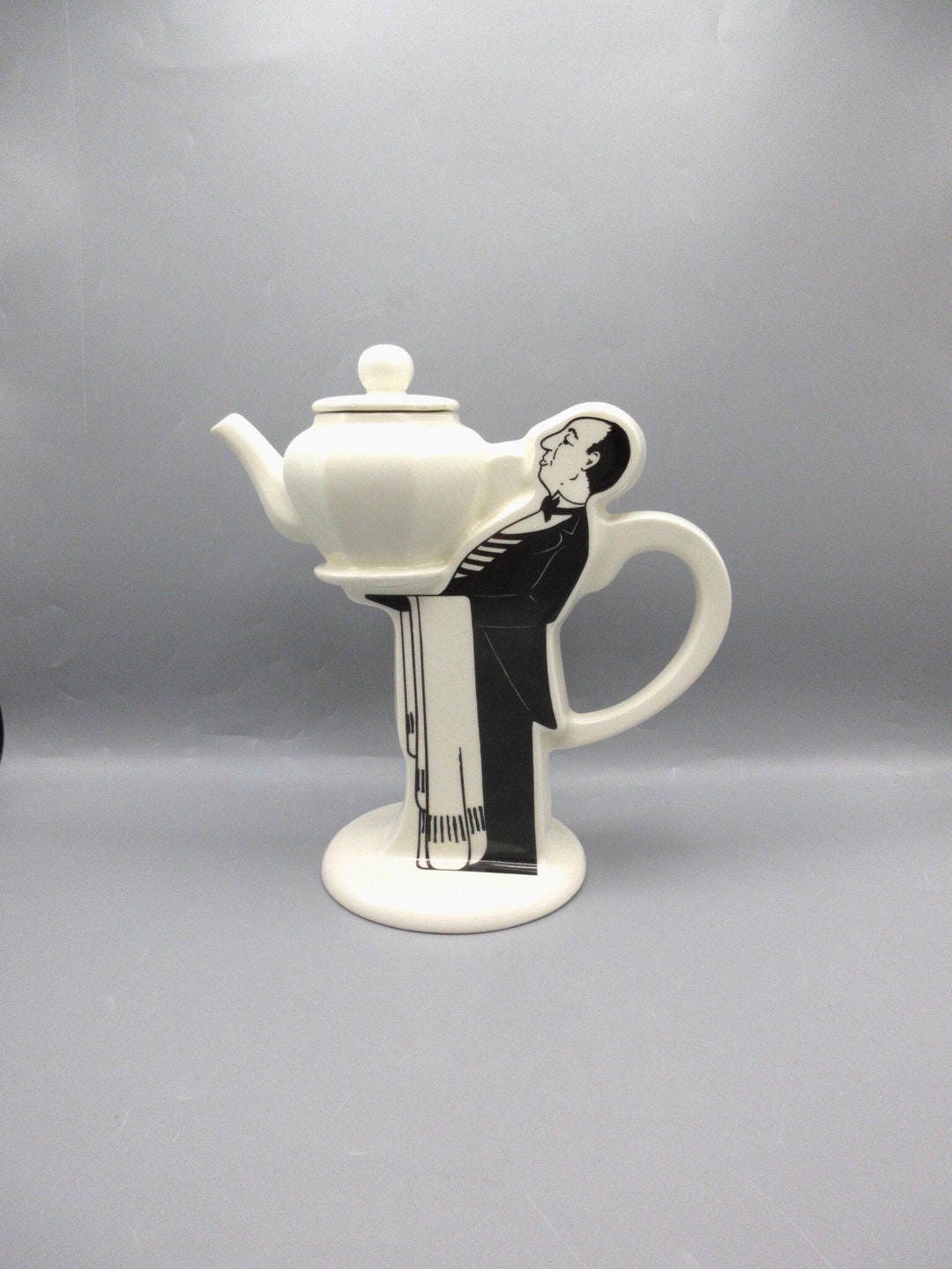 Retro Butler Teapot Silver Crane Co England 1988 - Etsy