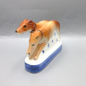 VTG Rye Pottery Chaucer Hounds Racing Greyhound Dogs - Etsy