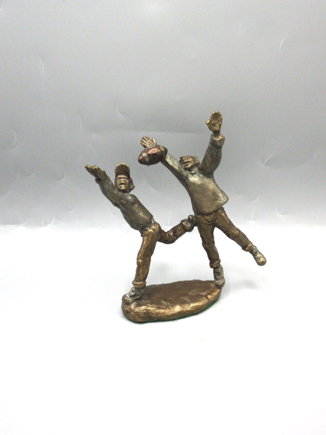 Mark Hopkins Bronze 5 1/2" Sculpture "goin' Long" Kids With Football ...