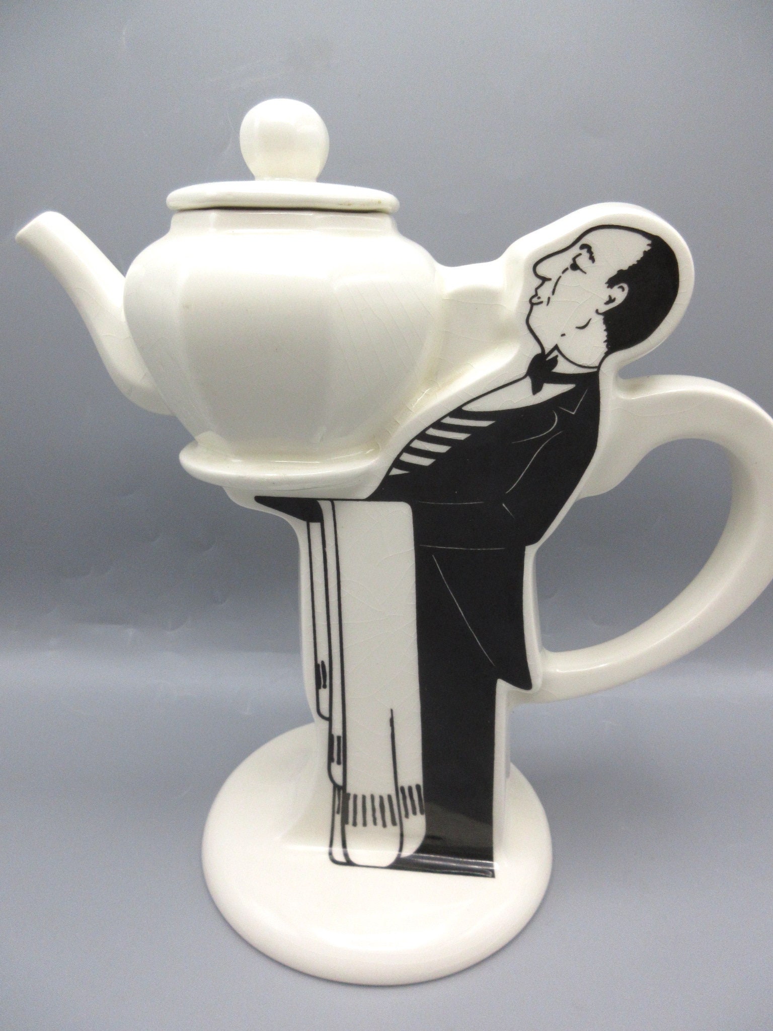 Retro Butler Teapot Silver Crane Co England 1988 - Etsy
