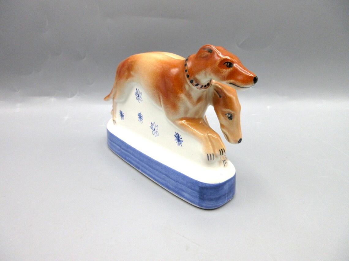 VTG Rye Pottery Chaucer Hounds Racing Greyhound Dogs - Etsy