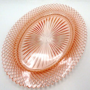 Miss America Pink Depression Glass 12 1/4" Oval Platter Hocking Glass ...