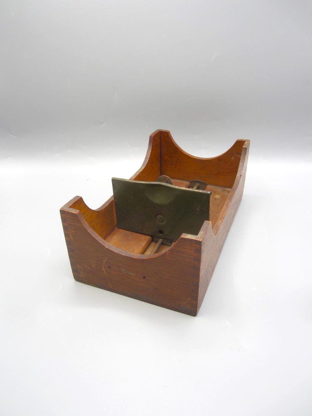 Antique Globe Oak Adjustable Index Card File - Etsy