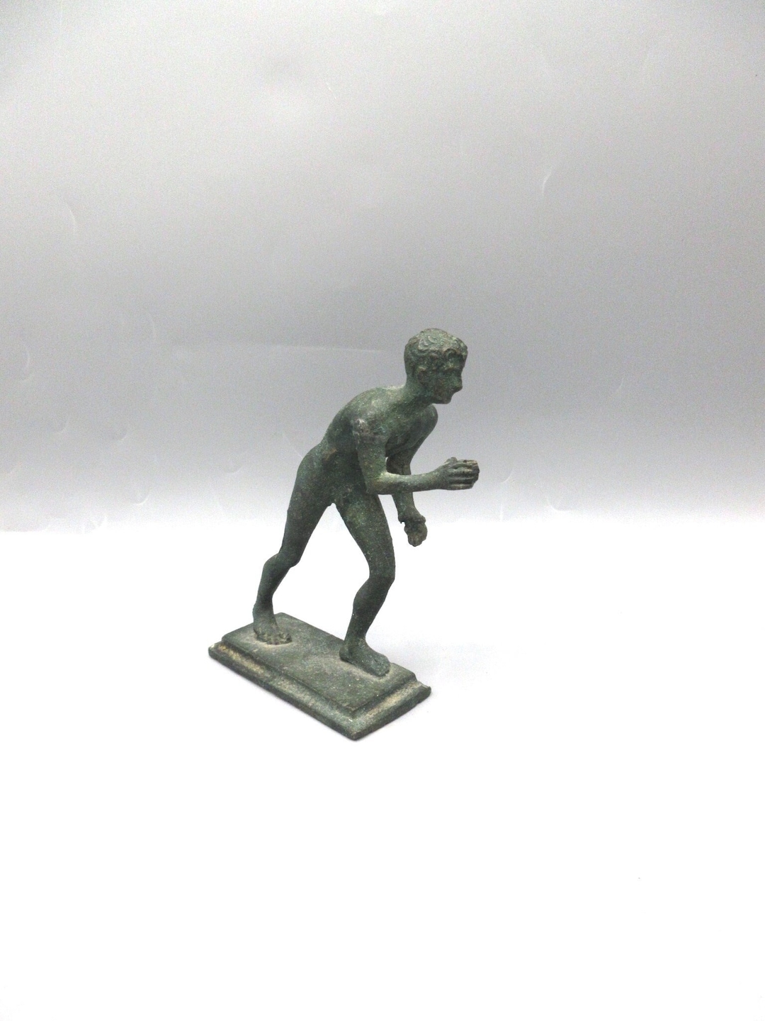 Antique Small Bronze Statue Olympic Runner Herculaneum - Etsy