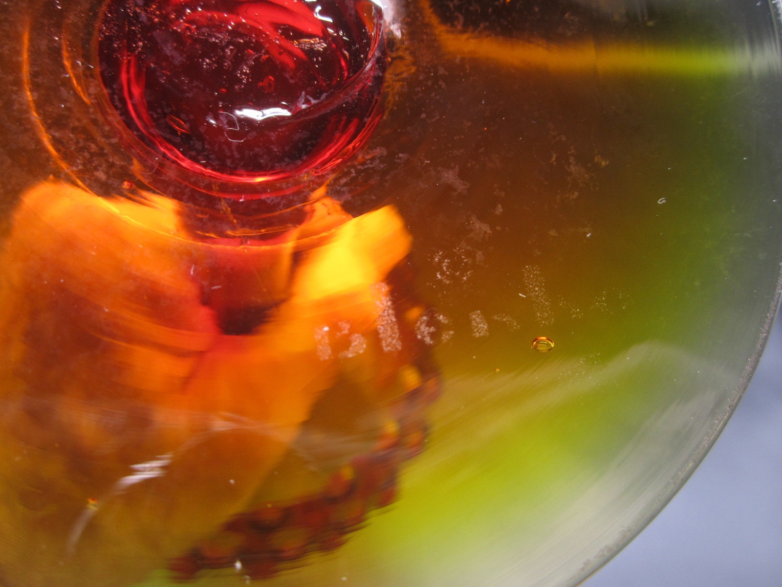 MCM Blenko Glass Vineyard Bubble 12 Amberina Goblet - Etsy