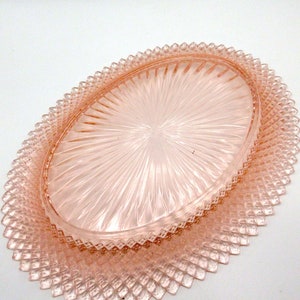 Miss America Pink Depression Glass 12 1/4" Oval Platter Hocking Glass ...