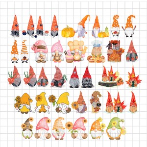 Gnome Halloween & Fall Bundle 55 Designs PNG SVG Pumpkins - Etsy
