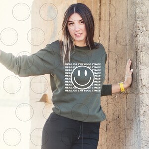 Here for the Good Times SVG PNG Retro Smiley Face Svg Png Good Times ...