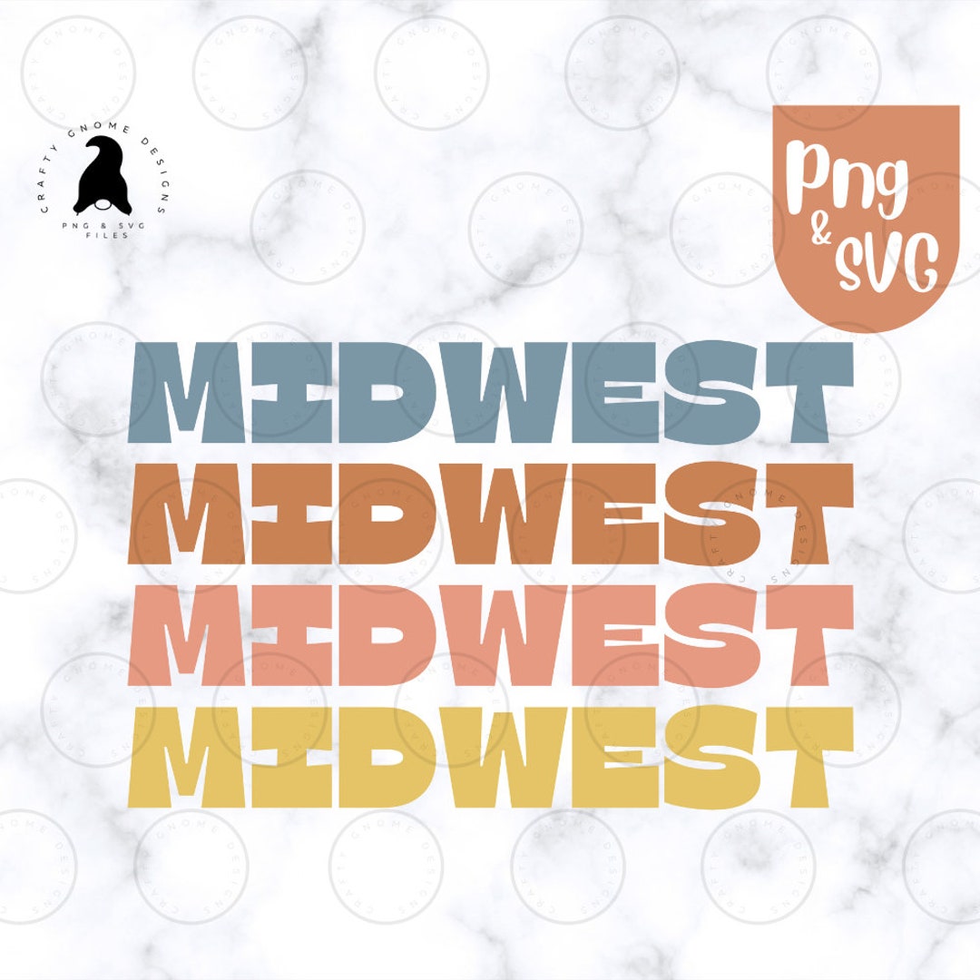 Midwest SVG PNG Retro Midewest Svg Png Country Svg Png Small - Etsy Canada