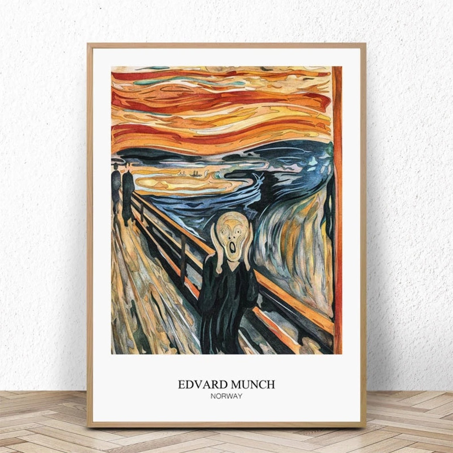 The Scream Art Print Poster Wall Art by Edvard Munch - Etsy
