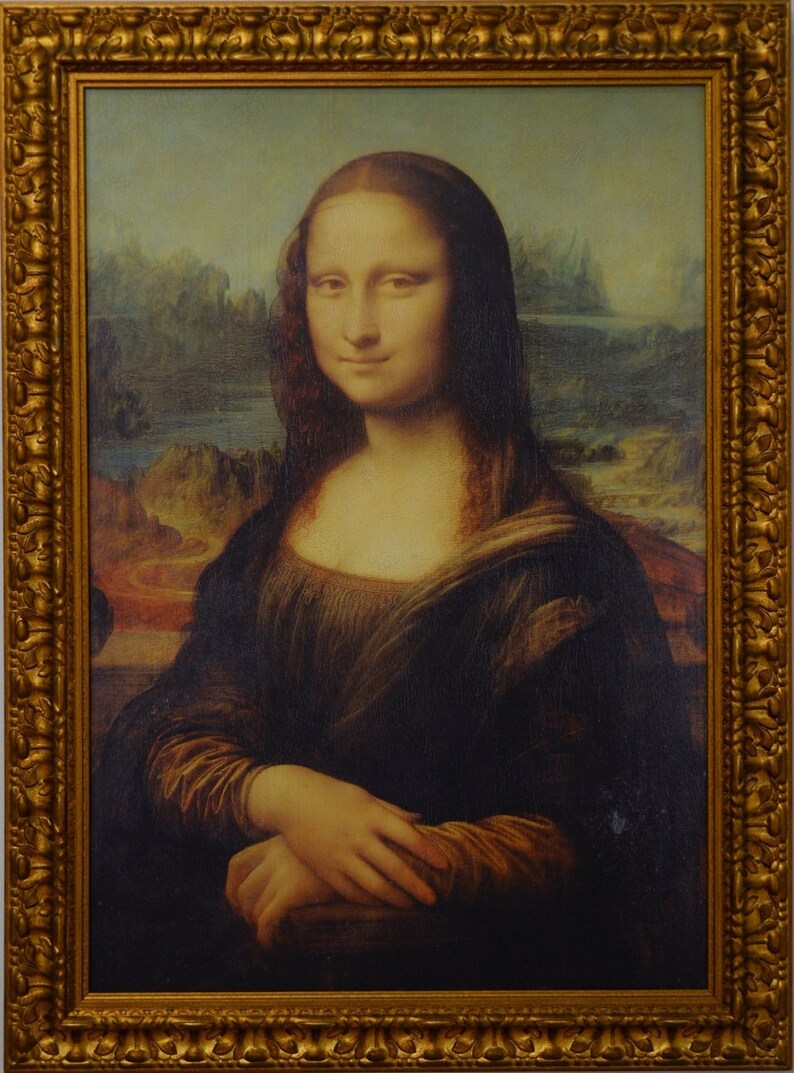 Leonardo Da Vinci's Portrait of Mona Lisa Del Giocondo - Etsy