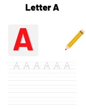 Children Alphabet Practice Work Book Full Alphabet A-Z...26 Pages - Etsy