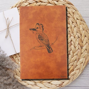 Personalized Birdwatching Nature Journal Notebook | Kingfisher Bird ...
