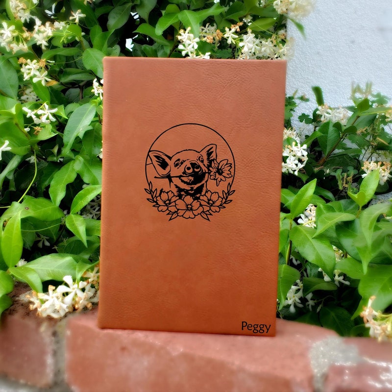 Leather Journal Pig - Etsy