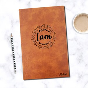 Religious Journal | Christian Bible Verse Notebook | Unique Leatherette ...