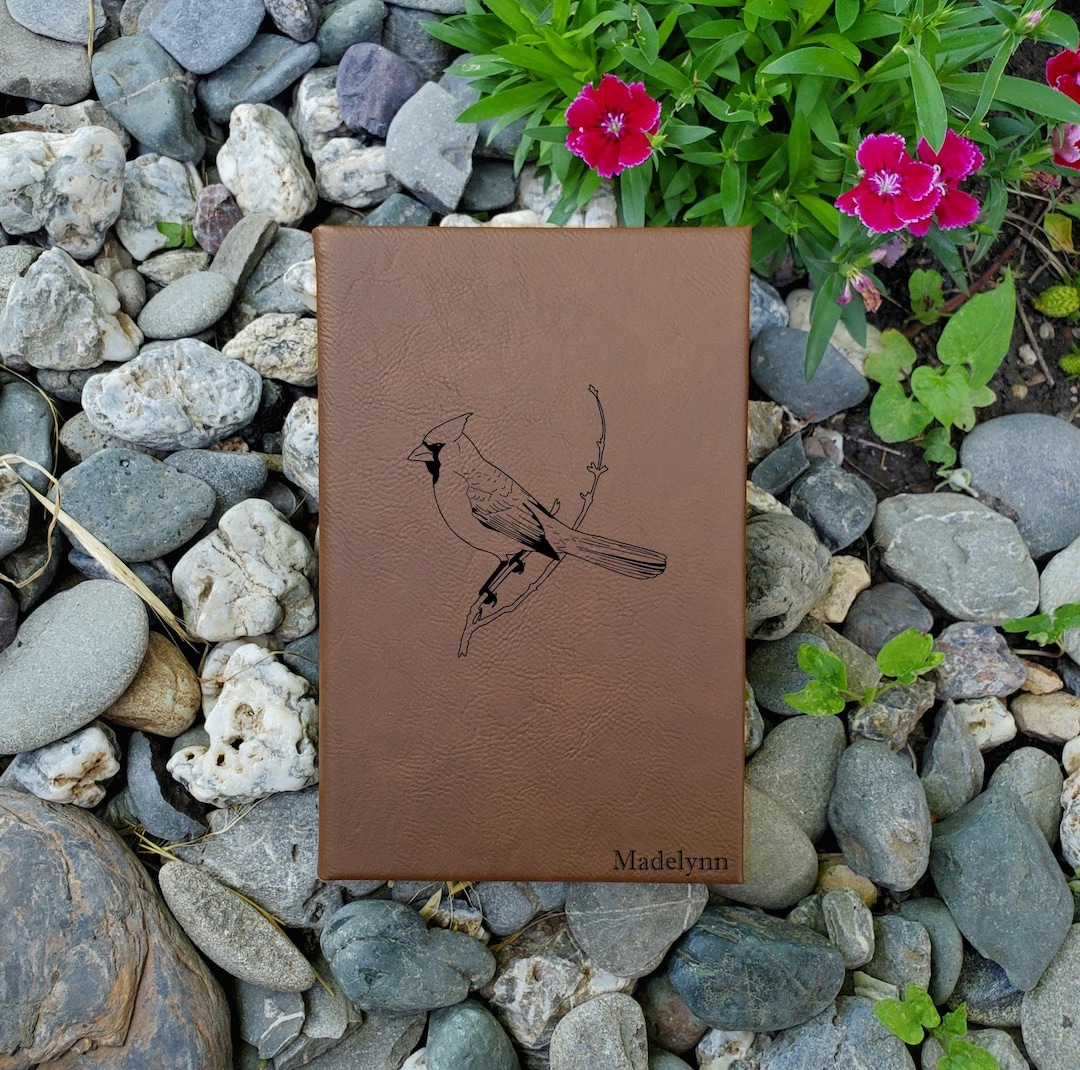Personalized Cardinal Nature Journal Notebook | Bird Diary With Lined ...