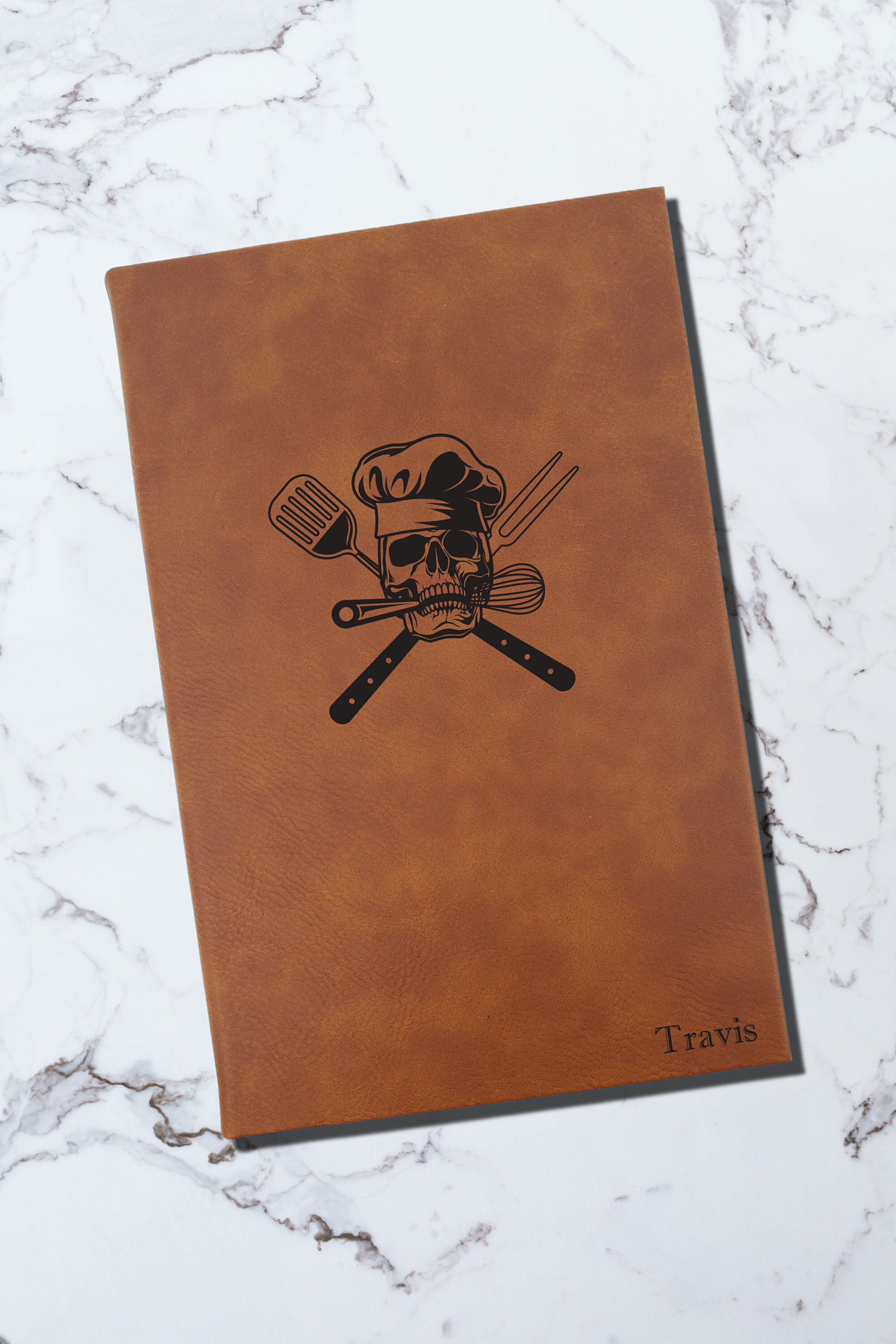 Chef Journal Recipe Notebook | Unique Leatherette Cover Lined Pages ...