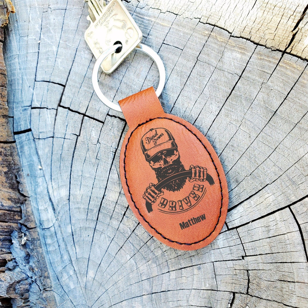 Personalized Trucker Keychain • Custom Truck Driver Keychain • Diesel ...