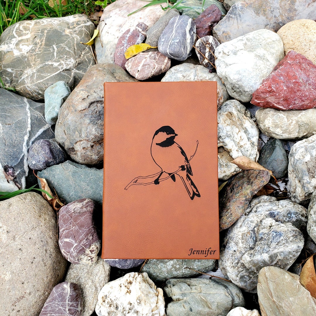 Personalized Chickadee Nature Journal Notebook | Bird Diary With Lined ...