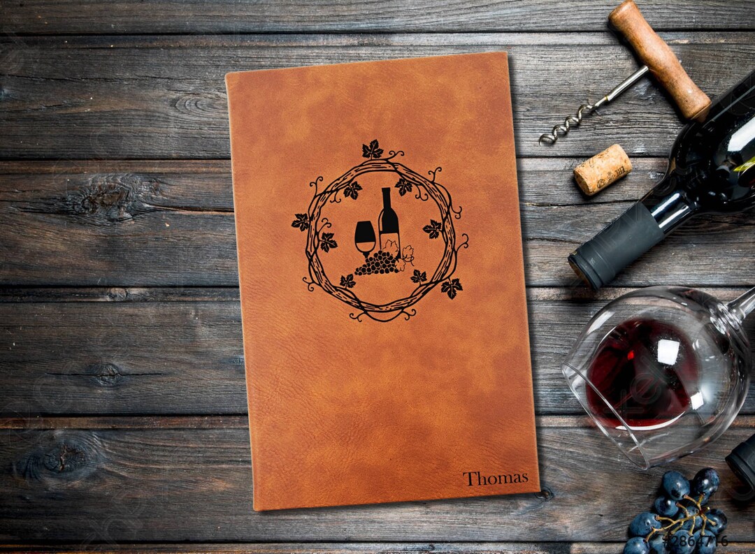 Wine Making Journal Personalized Recipe Notebook Unique Leatherette ...