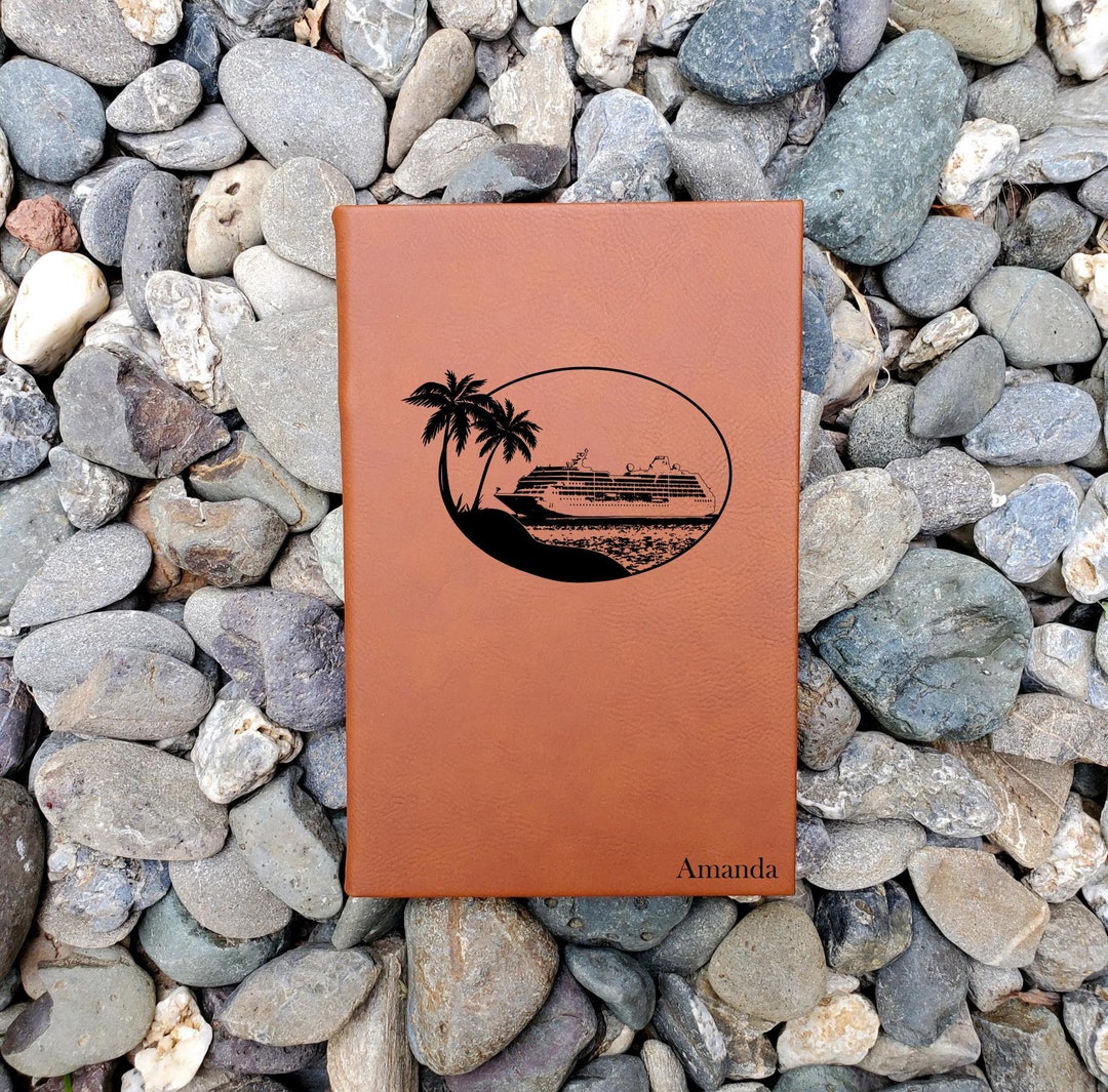 Personalized Cruise Travel Journal | Unique Leatherette Cover Lined ...