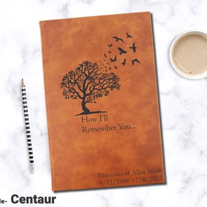 Celebration of Life Memorial Journal, Letters to Heaven Notebook, Loss ...