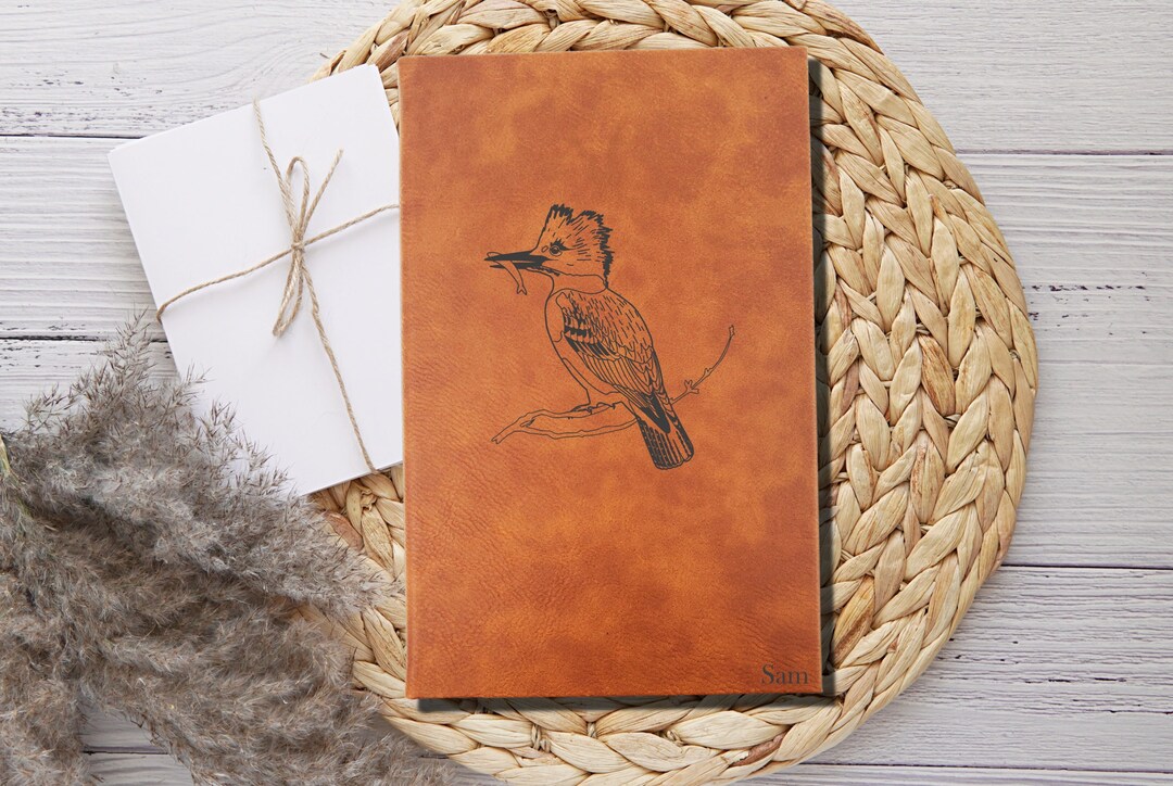 Personalized Birdwatching Nature Journal Notebook Kingfisher Bird Diary ...
