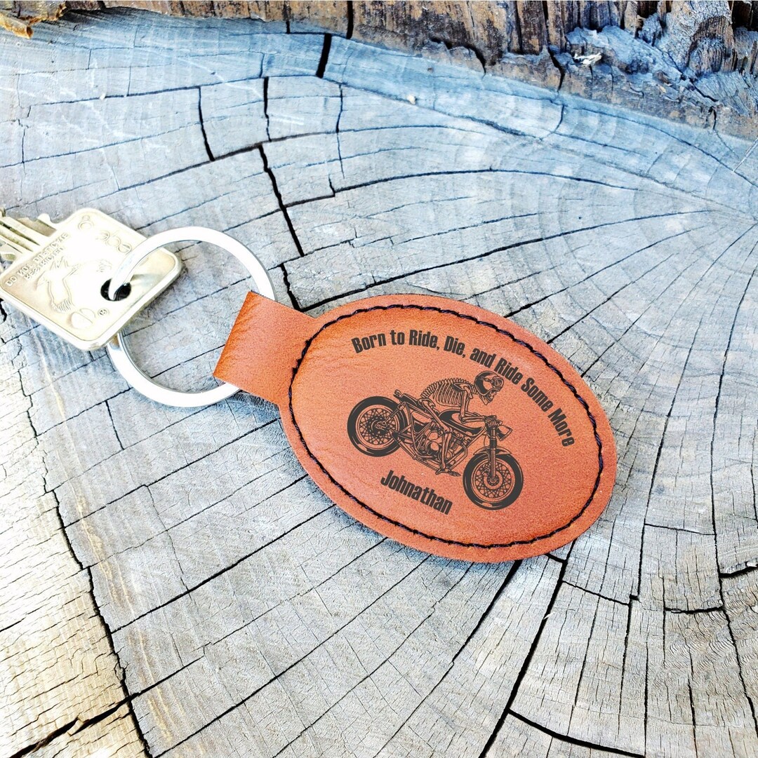 Personalized Biker Keychain • Custom Harley Motorcycle Keychain - Etsy