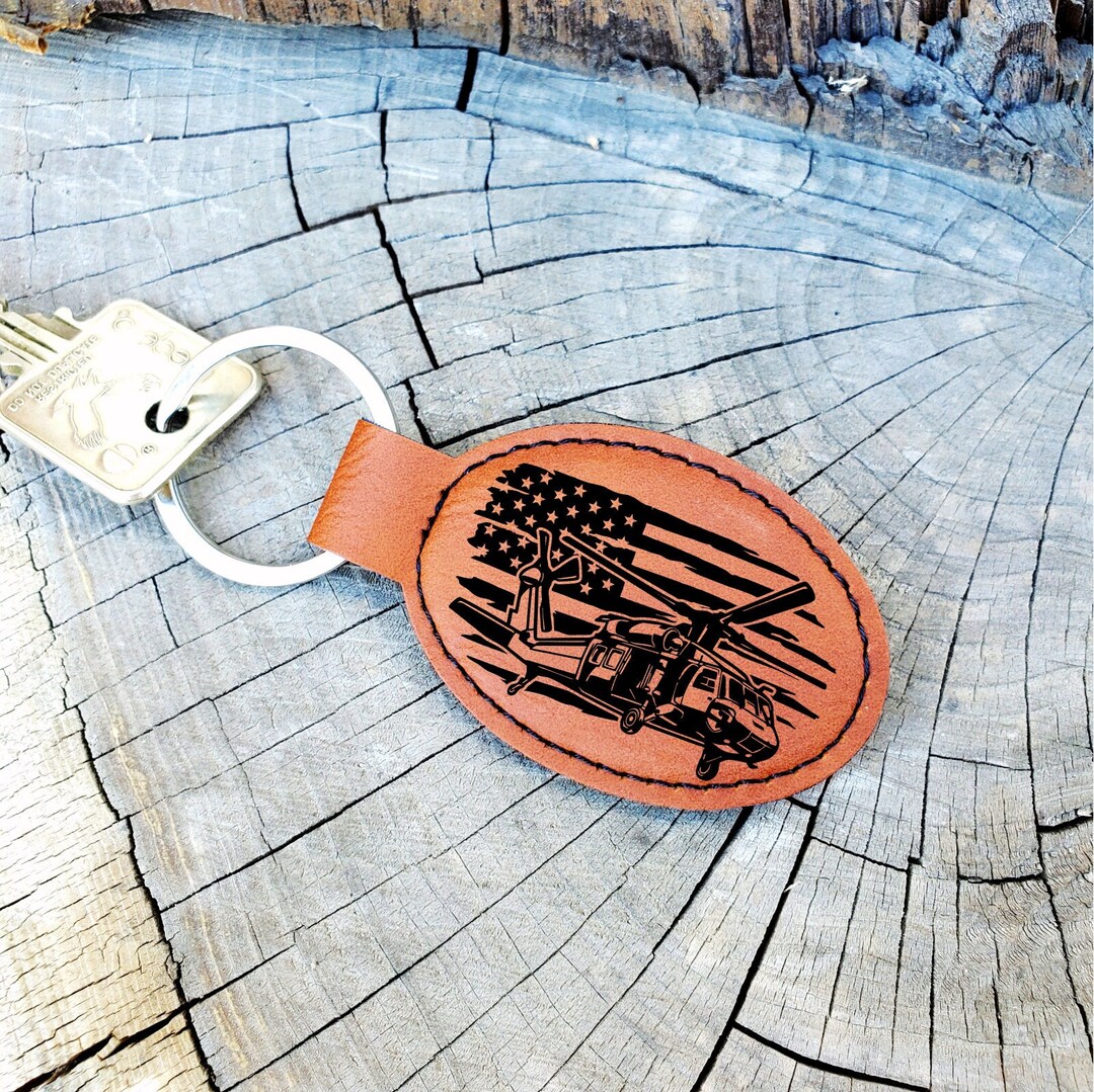 Personalized Black Hawk Keychain • Custom Military Keyring - Etsy