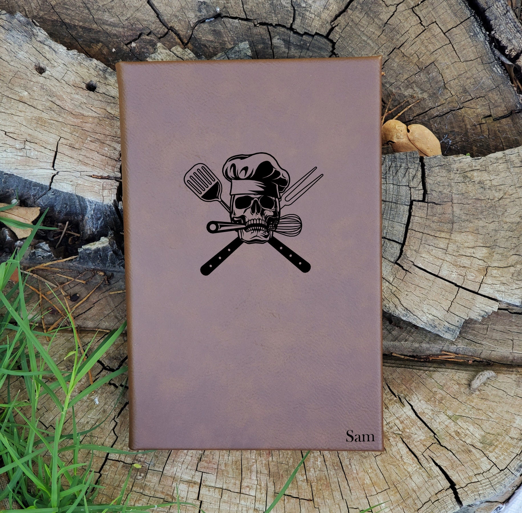 Chef Journal Recipe Notebook | Unique Leatherette Cover Lined Pages ...