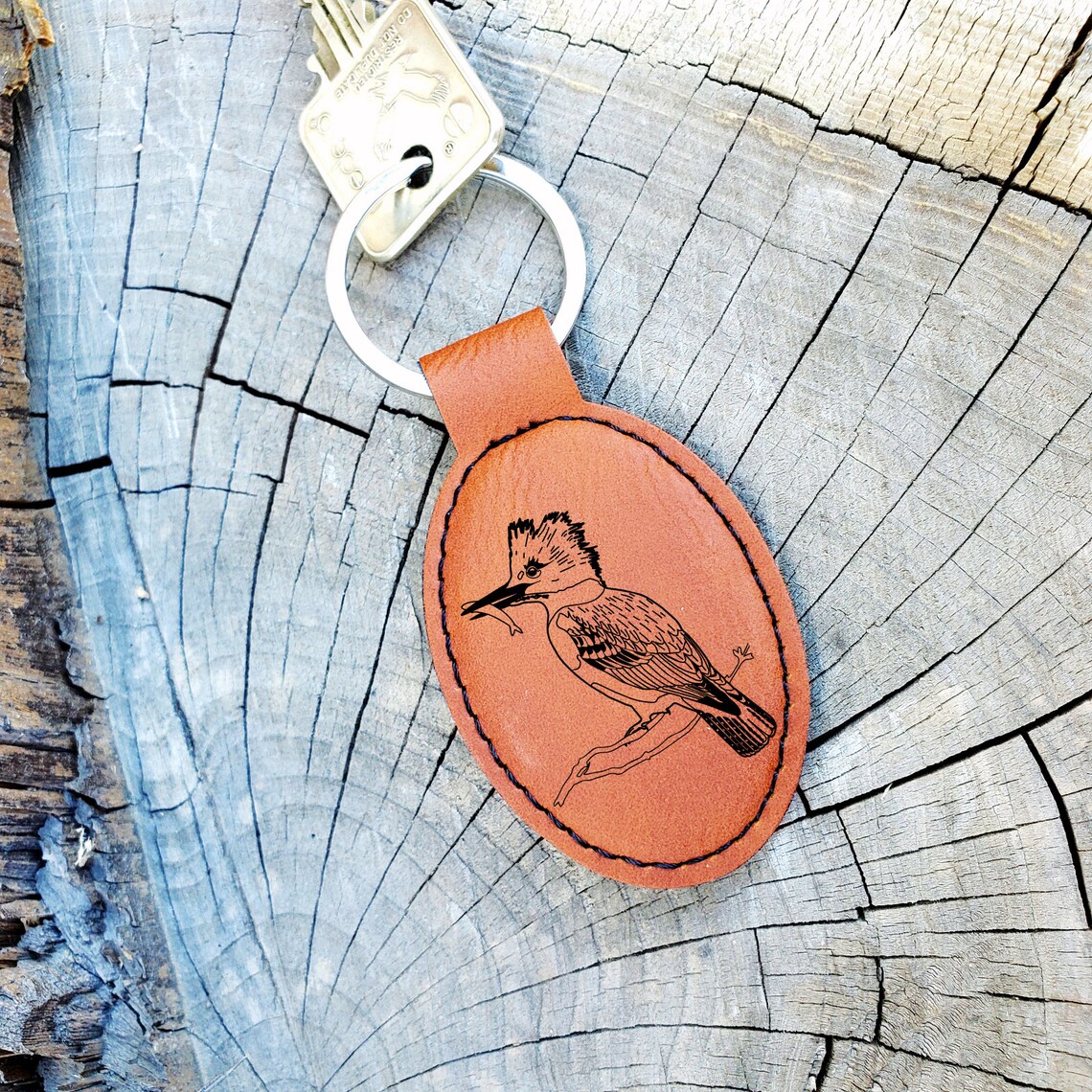 Personalized Kingfisher Bird Keychain • Custom Birdwatcher Nature ...